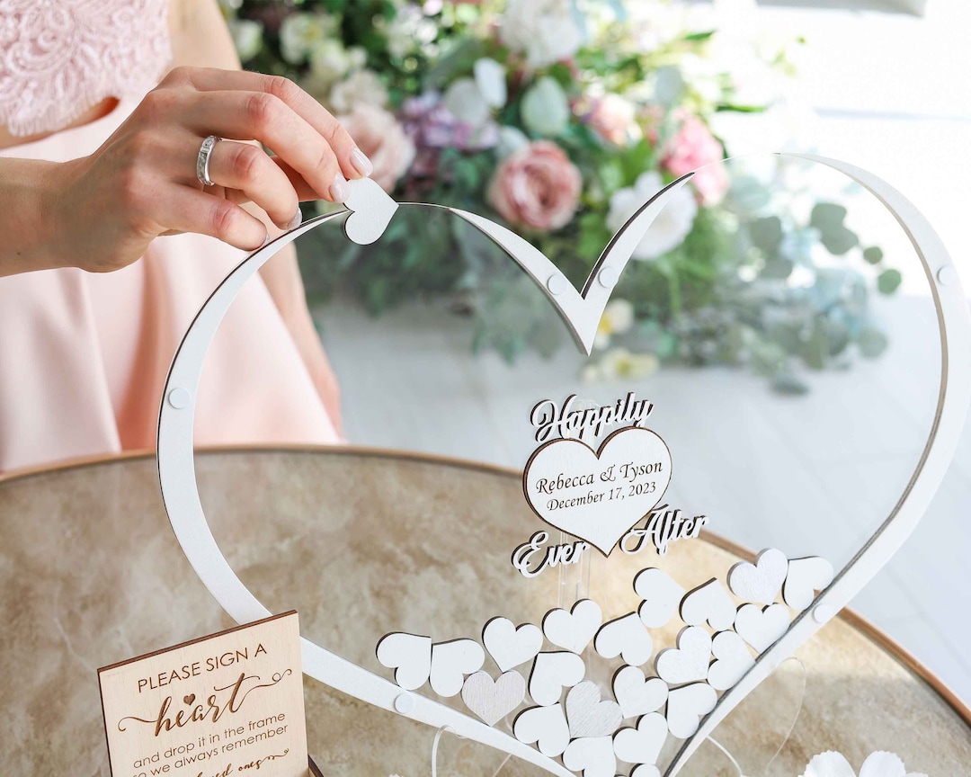 Personalized Wedding Sign, Anniversary Gift, Custom Drop Box, Boho and ...