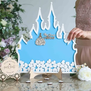 Custom Color Castle Wedding Guest Book Alternative, Wonderland Castle ...