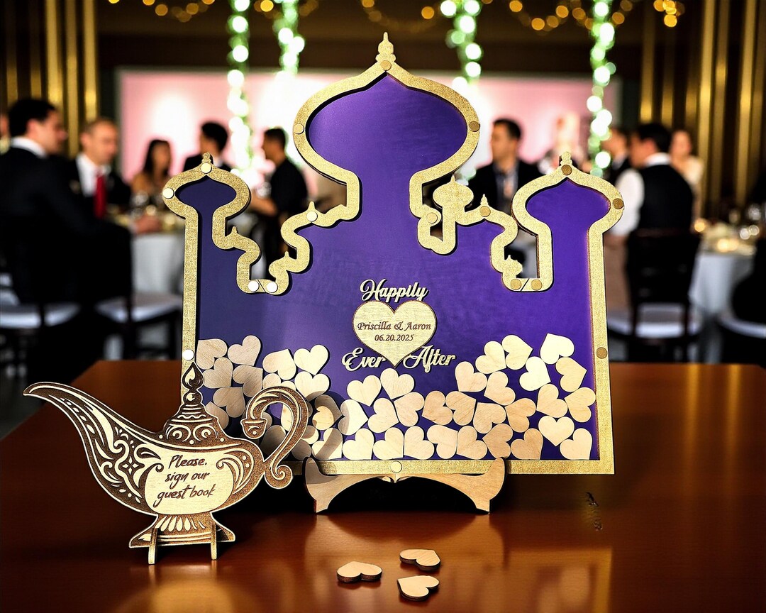 Enchanted Aladdin Castle Guest Book Drop Box – Magical Fairytale ...
