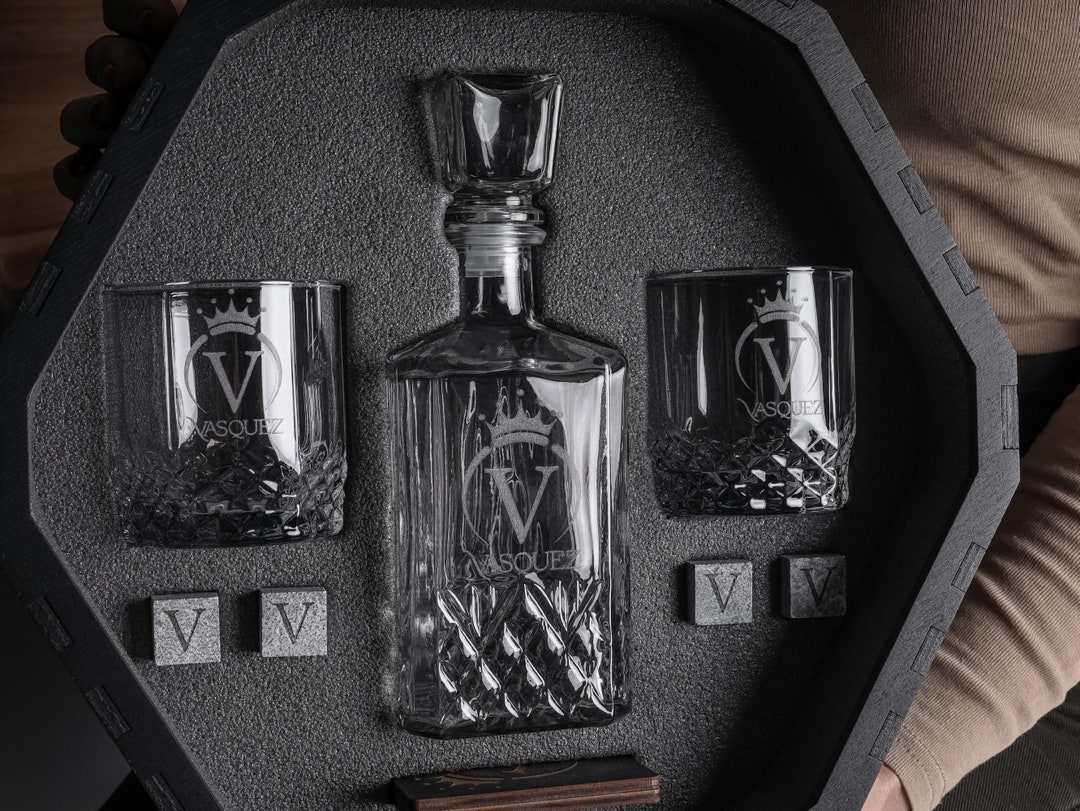 Whiskey Decanter, Personalized Whiskey, Whiskey Set, Christmas Gift ...