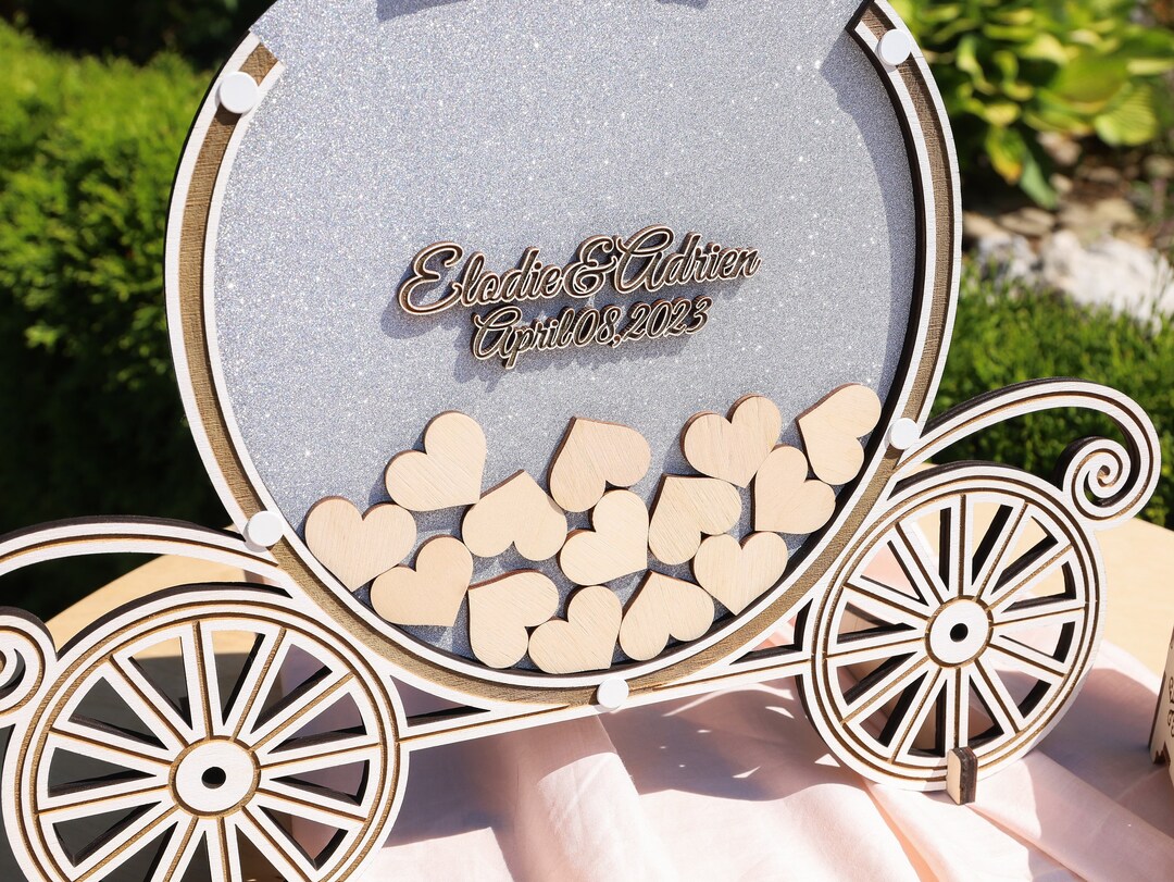 Princess Guest Book Birthday Wood Guest Book Quinceañera Acrylic Guest ...