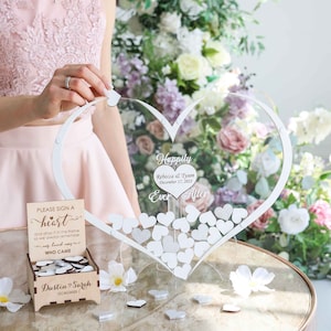 Personalized Wedding Sign, Anniversary Gift, Custom Drop Box, Boho and ...