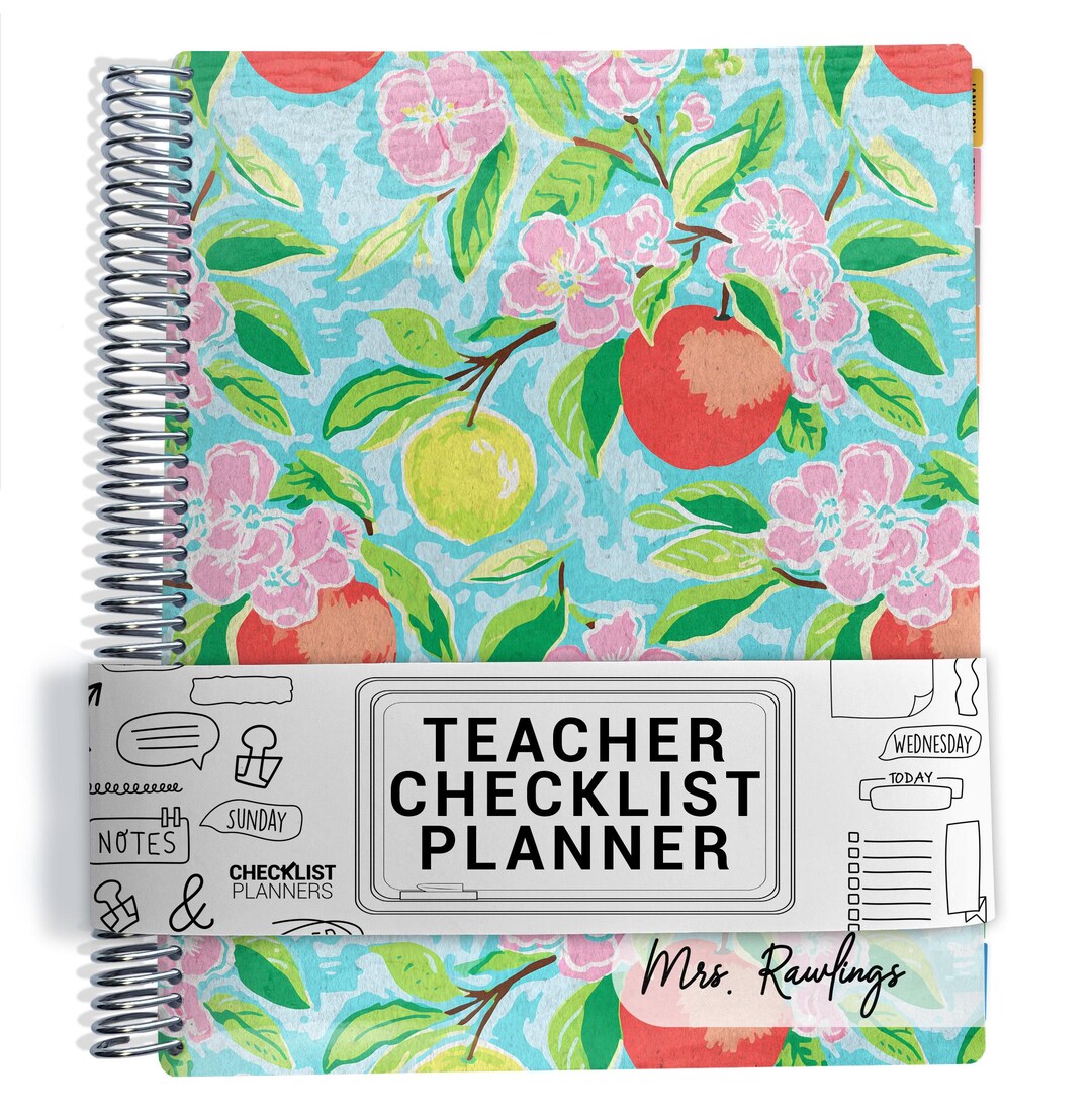 TEACHER Checklist Planner, Lesson Planner, 2026-2027 School Year ...