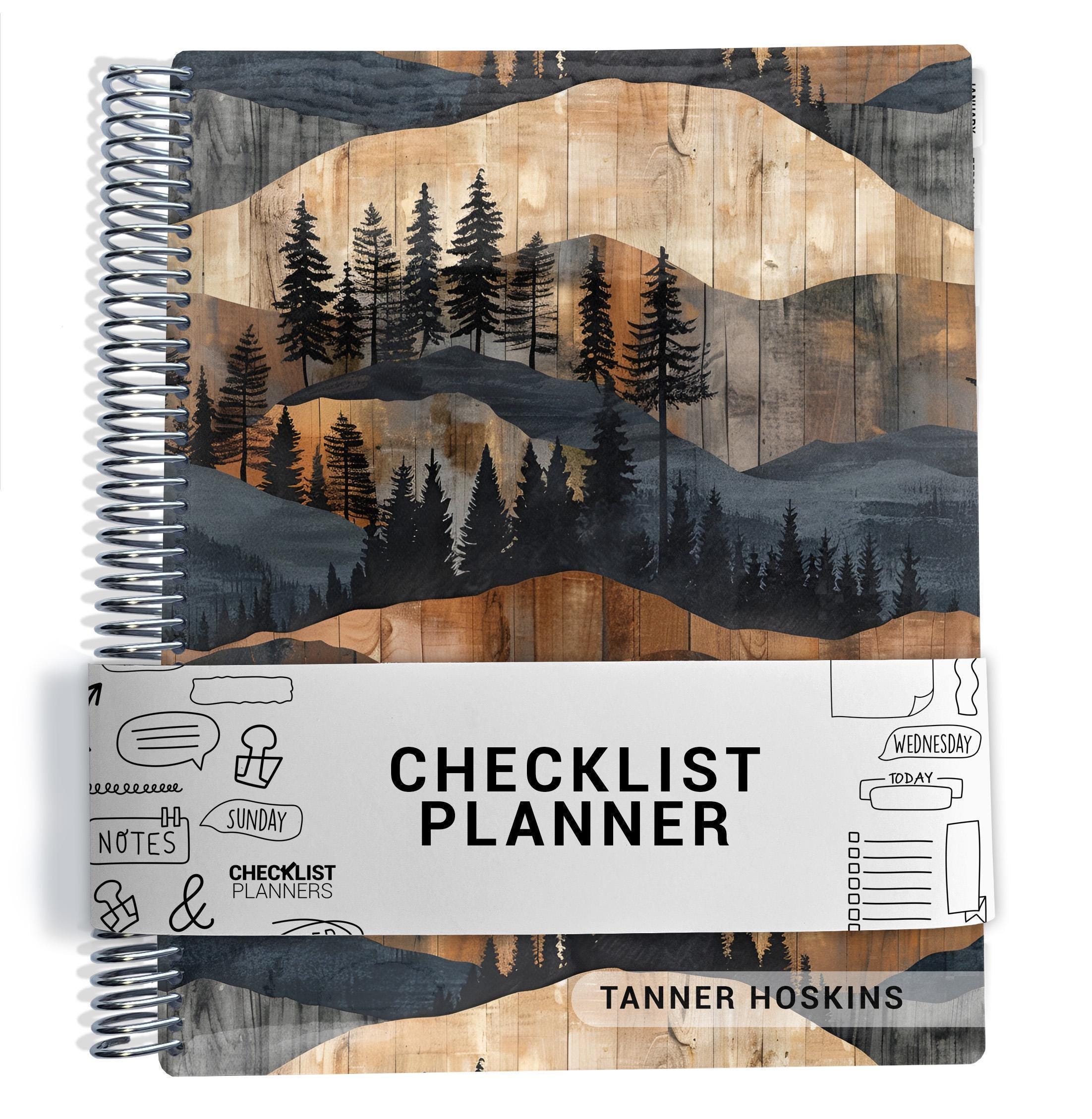 Male Planners for MEN, Checklist Planner, to Do List Planner, 2026-2027 ...
