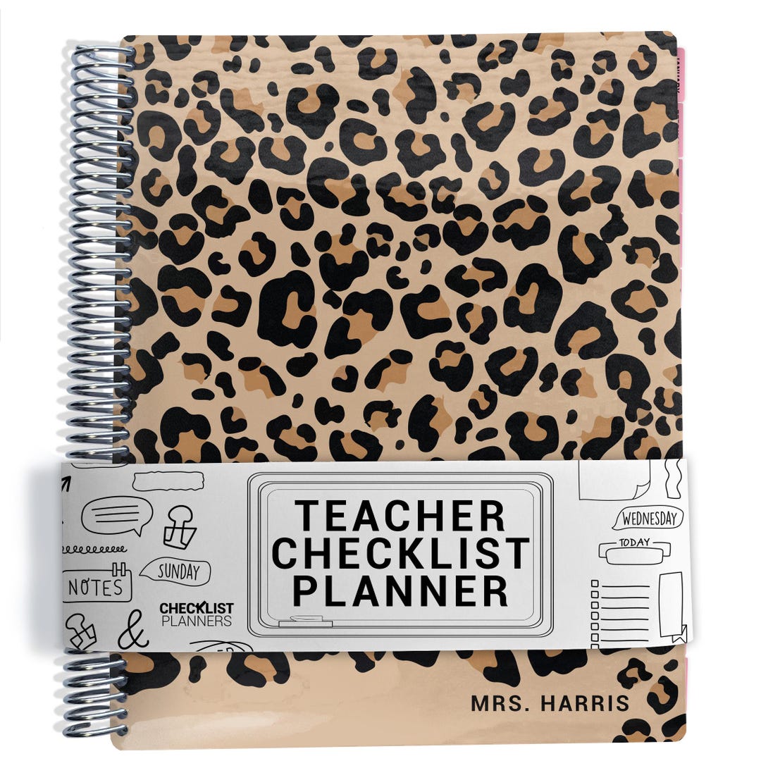 TEACHER Checklist Planner, Lesson Planner, 2025-2026 School Year ...