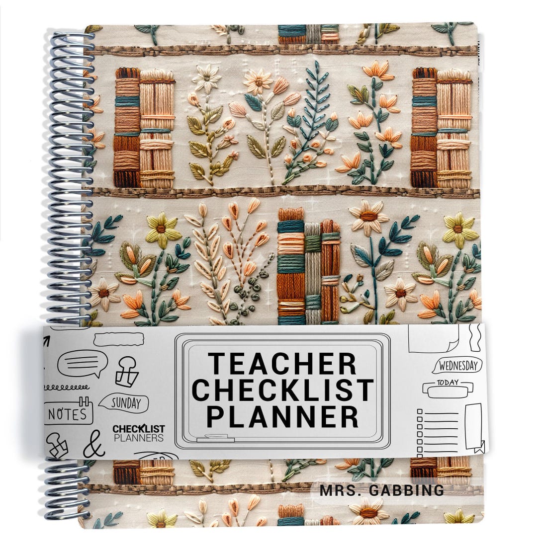 TEACHER Checklist Planner, Lesson Planner, 2026-2027 School Year ...