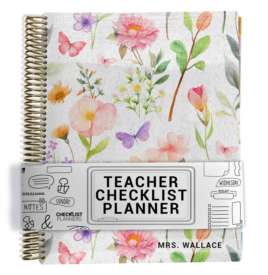 TEACHER Checklist Planner, Lesson Planner, 2025-2026, School Year ...