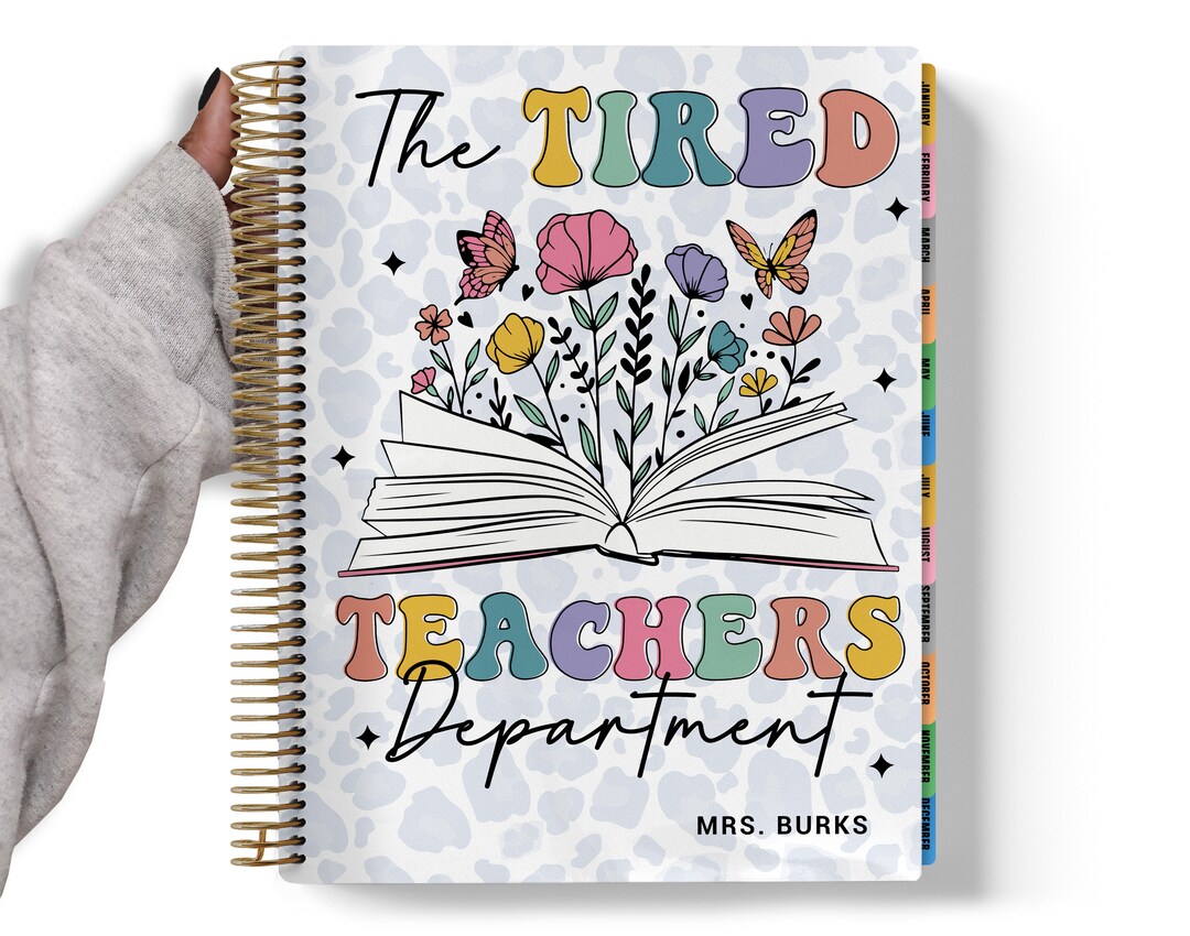 TEACHER Checklist Planner, Personalized Teacher Planner 2024-2025 ...