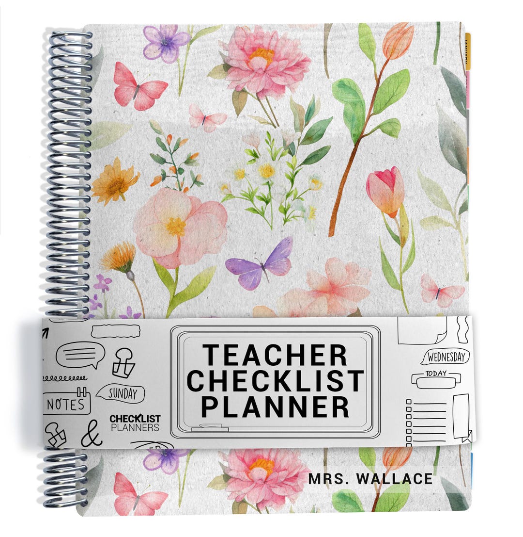 TEACHER Checklist Planner, Lesson Planner, 2025-2026, School Year ...