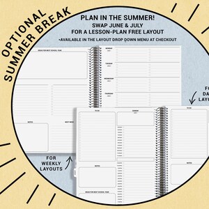 TEACHER Checklist Planner, Lesson Planner, 2026-2027 School Year ...