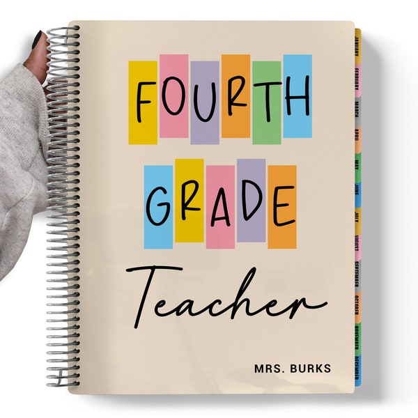 4th Grade Teacher Planner - Etsy
