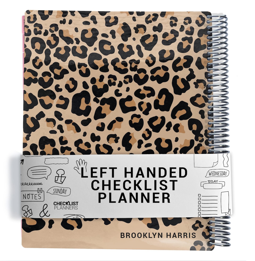 Left Handed Planner, for Leftys, Checklist Planner, to Do List Planner ...
