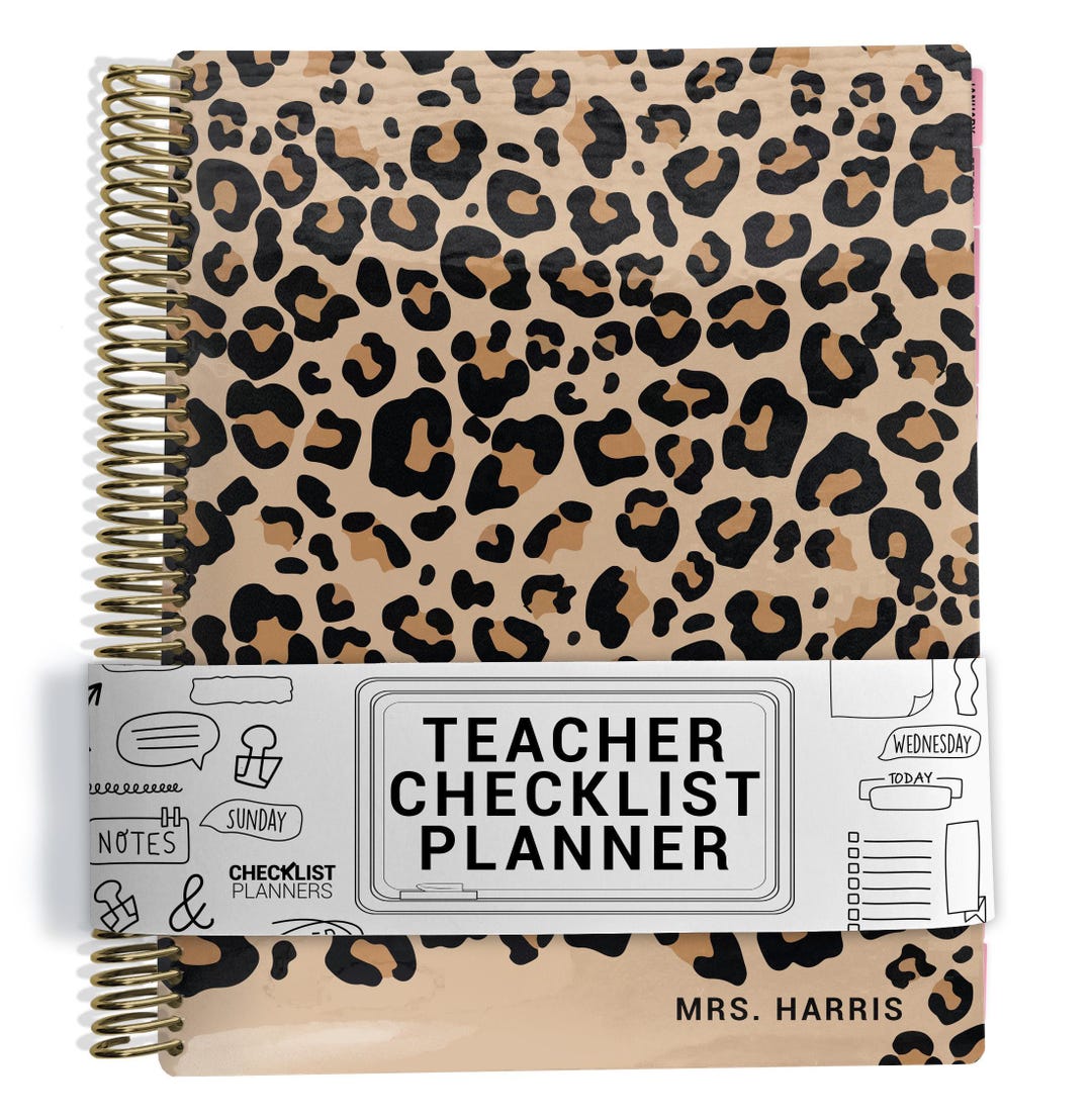 TEACHER Checklist Planner, Lesson Planner, 2025-2026 School Year ...