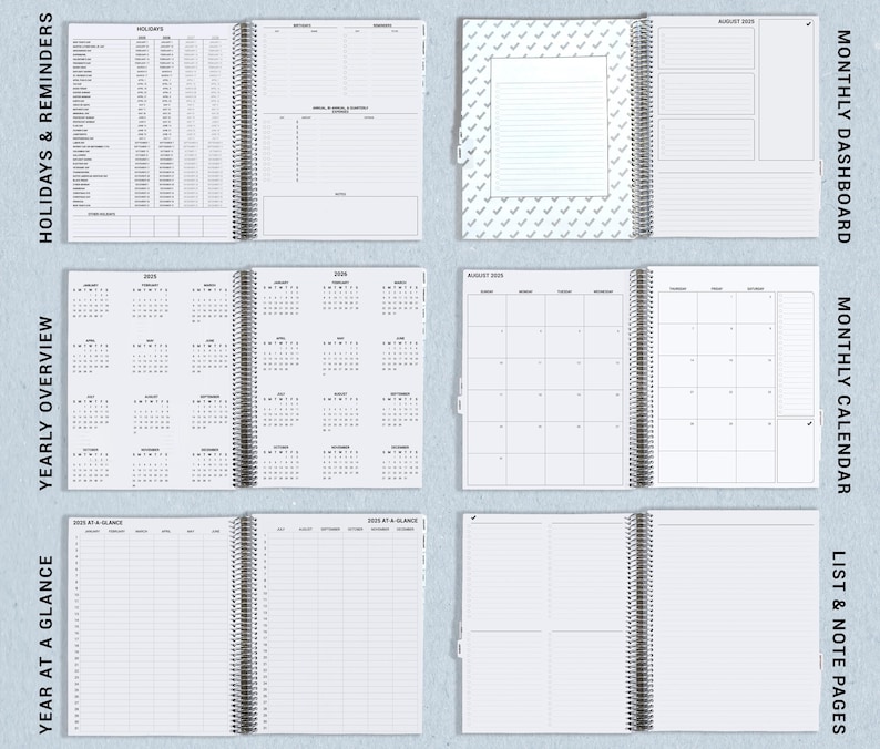 Male Planners for MEN, Checklist Planner, to Do List Planner, 2026-2027 ...
