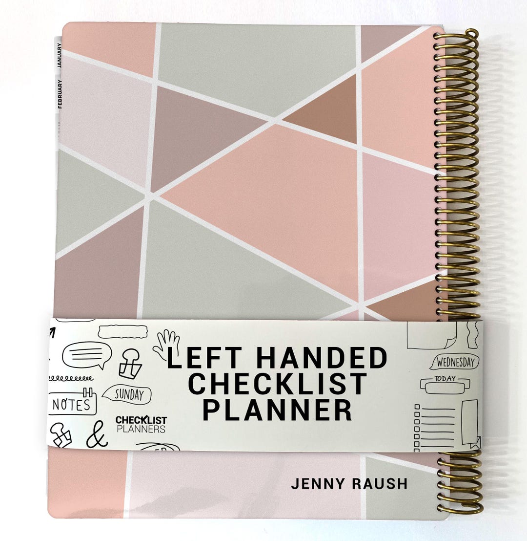 Left Handed Planner, for Leftys, Checklist Planner, to Do List Planner ...