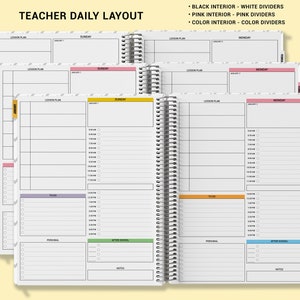 TEACHER Checklist Planner, Lesson Planner, 2025-2026, School Year ...