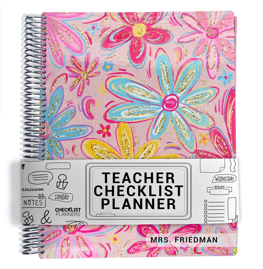 TEACHER Checklist Planner, Lesson Planner, 2026-2027, School Year ...