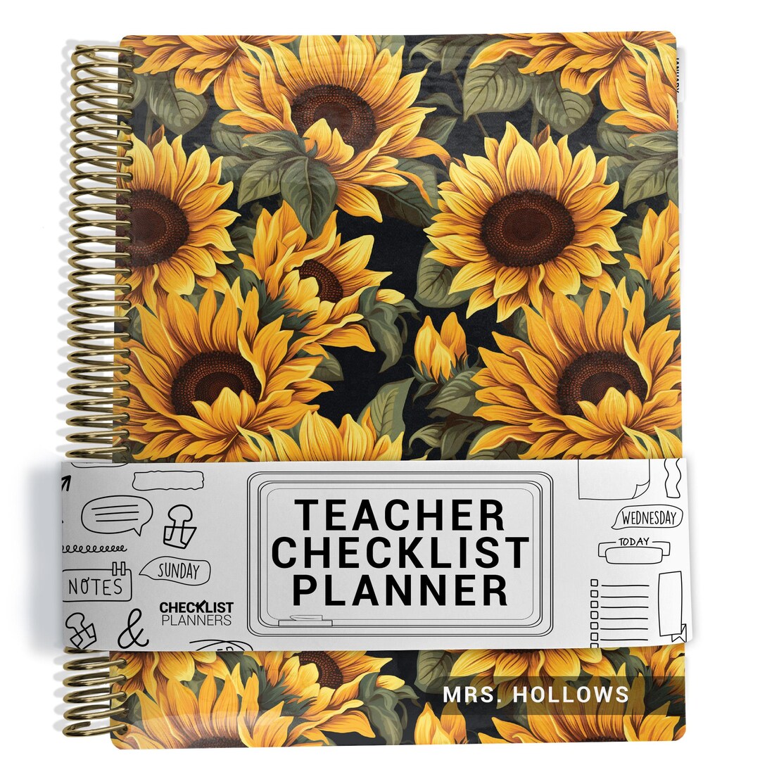 TEACHER Checklist Planner, Lesson Planner, 2025-2026 School Year ...