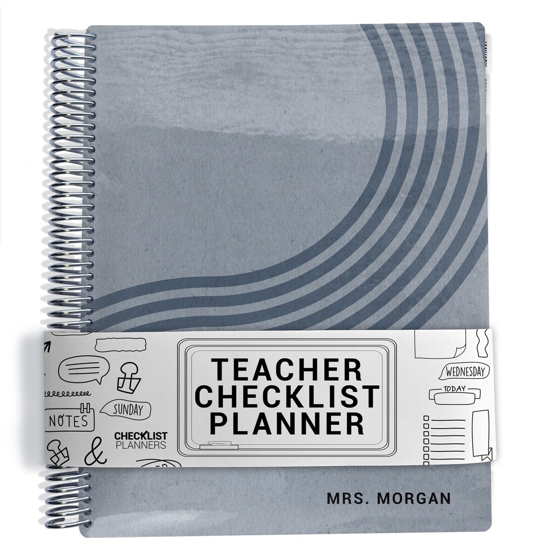TEACHER Checklist Planner, Lesson Planner, 2026-2027, School Year ...