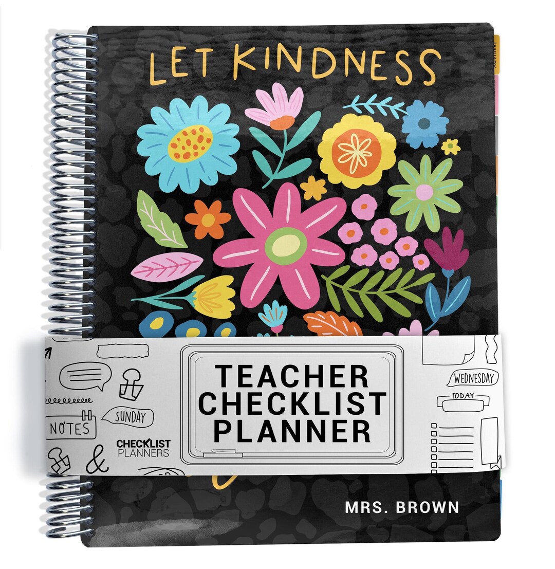 TEACHER Checklist Planner, Lesson Planner, 2026-2027, School Year ...