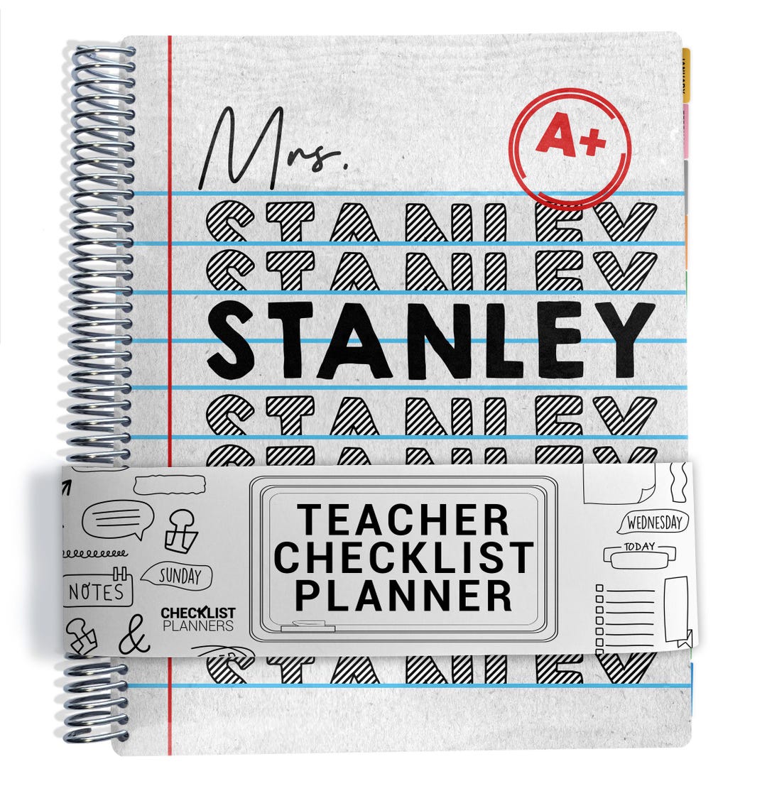 TEACHER Checklist Planner, Lesson Planner, 2025-2026, School Year ...