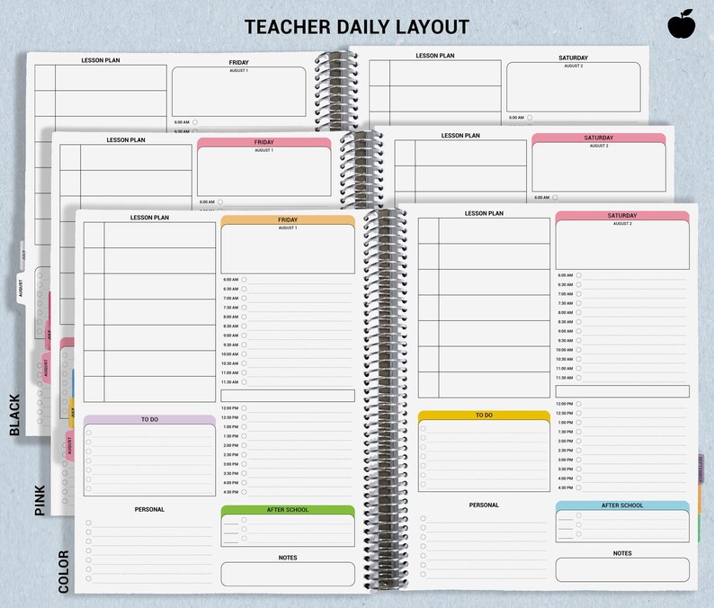 TEACHER Checklist Planner, Lesson Planner, 2026-2027 School Year ...