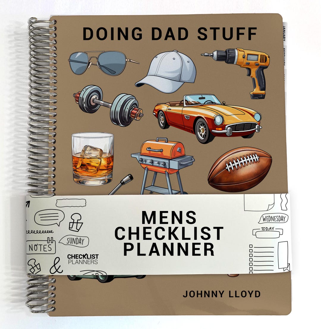 Male Planners for MEN, Checklist Planner, to Do List Planner, 2024-2025 ...