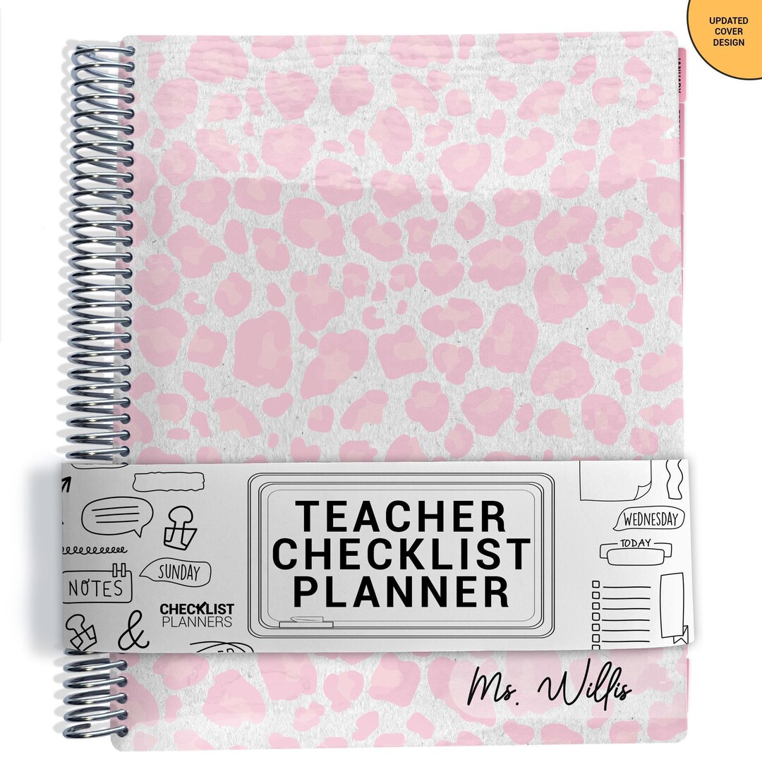 TEACHER Checklist Planner, Lesson Planner, 2025-2026, School Year ...
