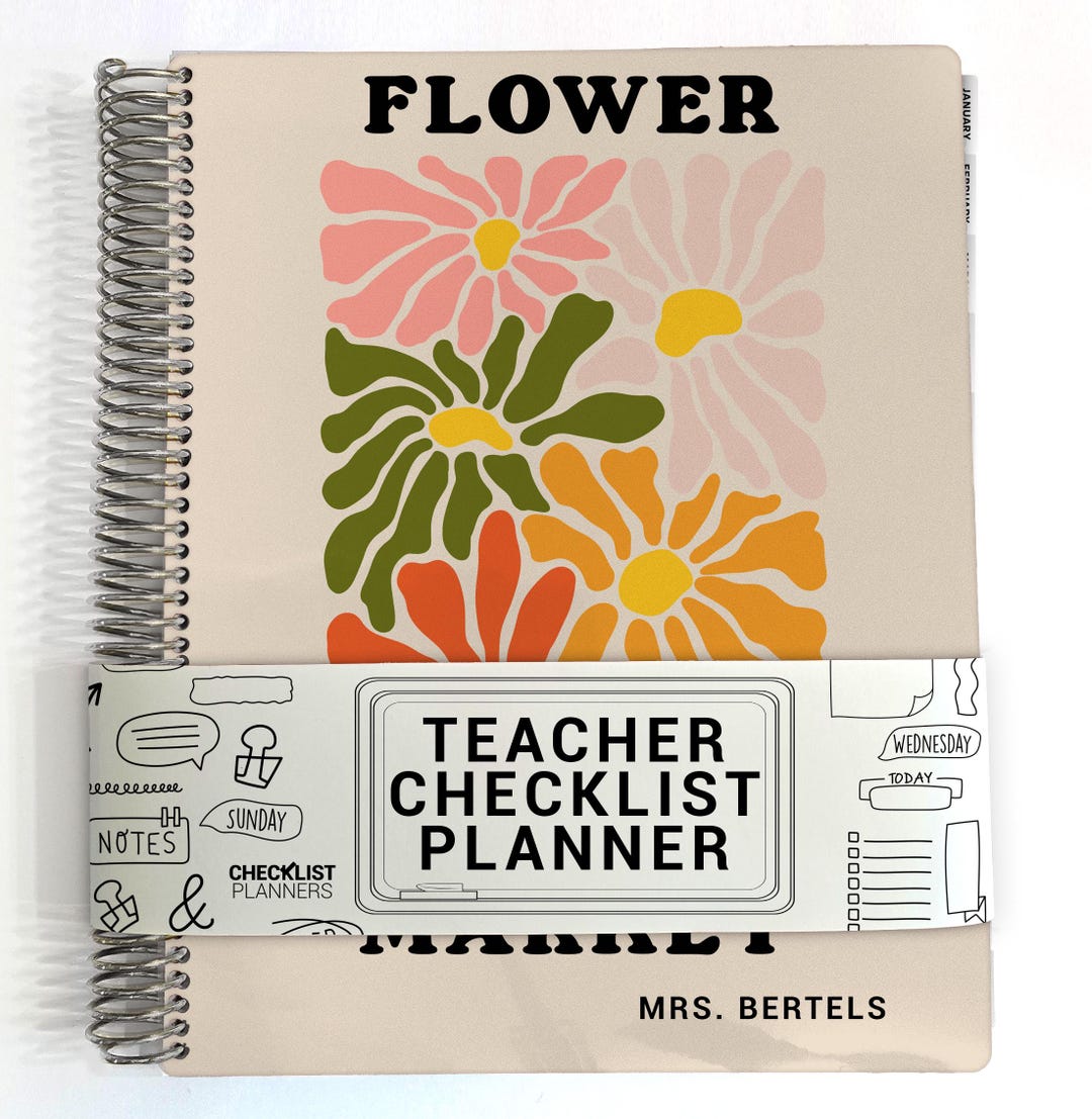 TEACHER Checklist Planner, Lesson Planner, 2024-2025, 2025-2026, School ...