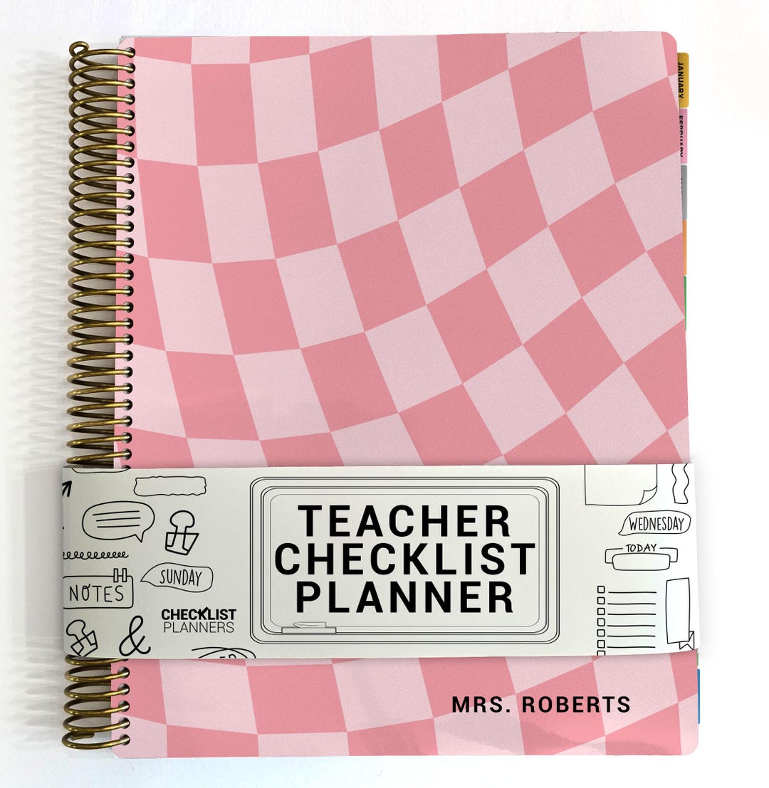 TEACHER Checklist Planner, Lesson Planner, 2024-2025, 2025-2026, School ...