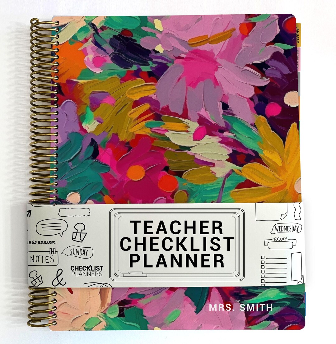 TEACHER Checklist Planner, Lesson Planner, 2025-2026, School Year ...