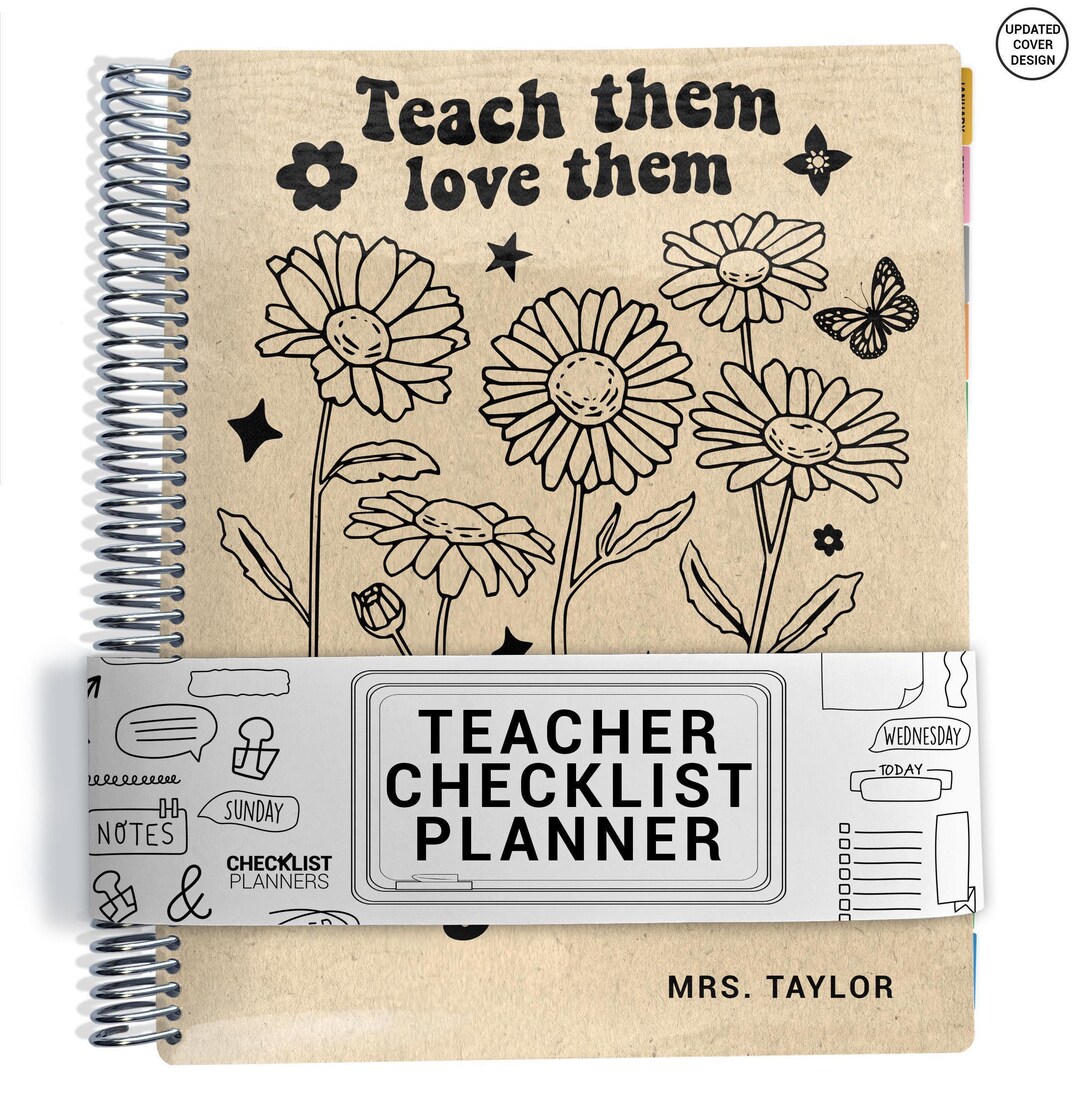 TEACHER Checklist Planner, Lesson Planner, 2025-2026, School Year ...
