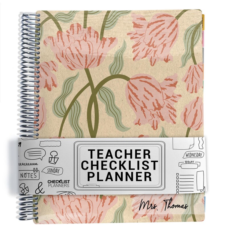 TEACHER Checklist Planner, Lesson Planner, 2026-2027, School Year ...