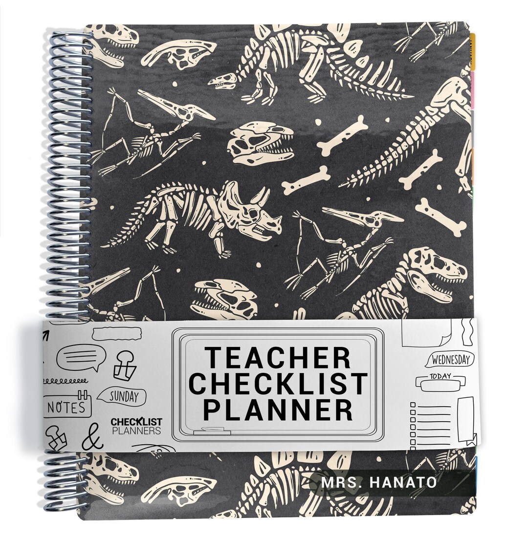 TEACHER Checklist Planner, Lesson Planner, 2025-2026, School Year ...