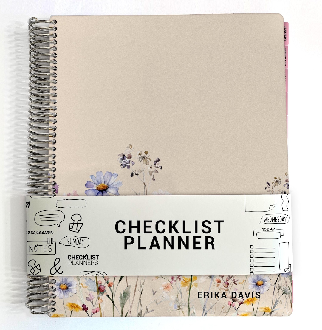 Checklist Planner, to Do List Planner, 2025-2026, Personalized Weekly ...