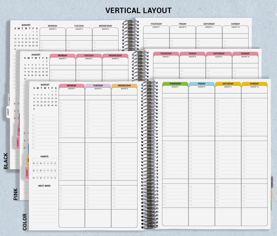 Male Planners for MEN, Checklist Planner, to Do List Planner, 2026-2027 ...