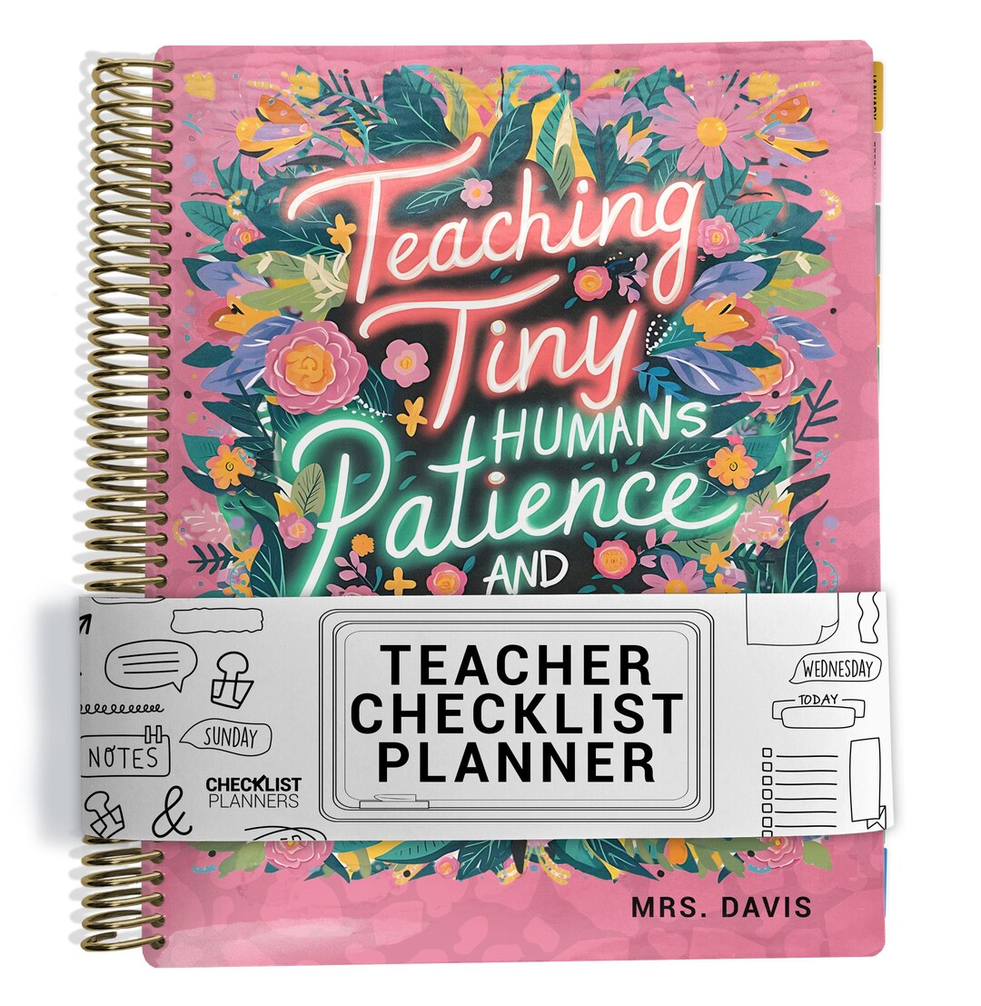 TEACHER Checklist Planner, Lesson Planner, 2025-2026, School Year ...