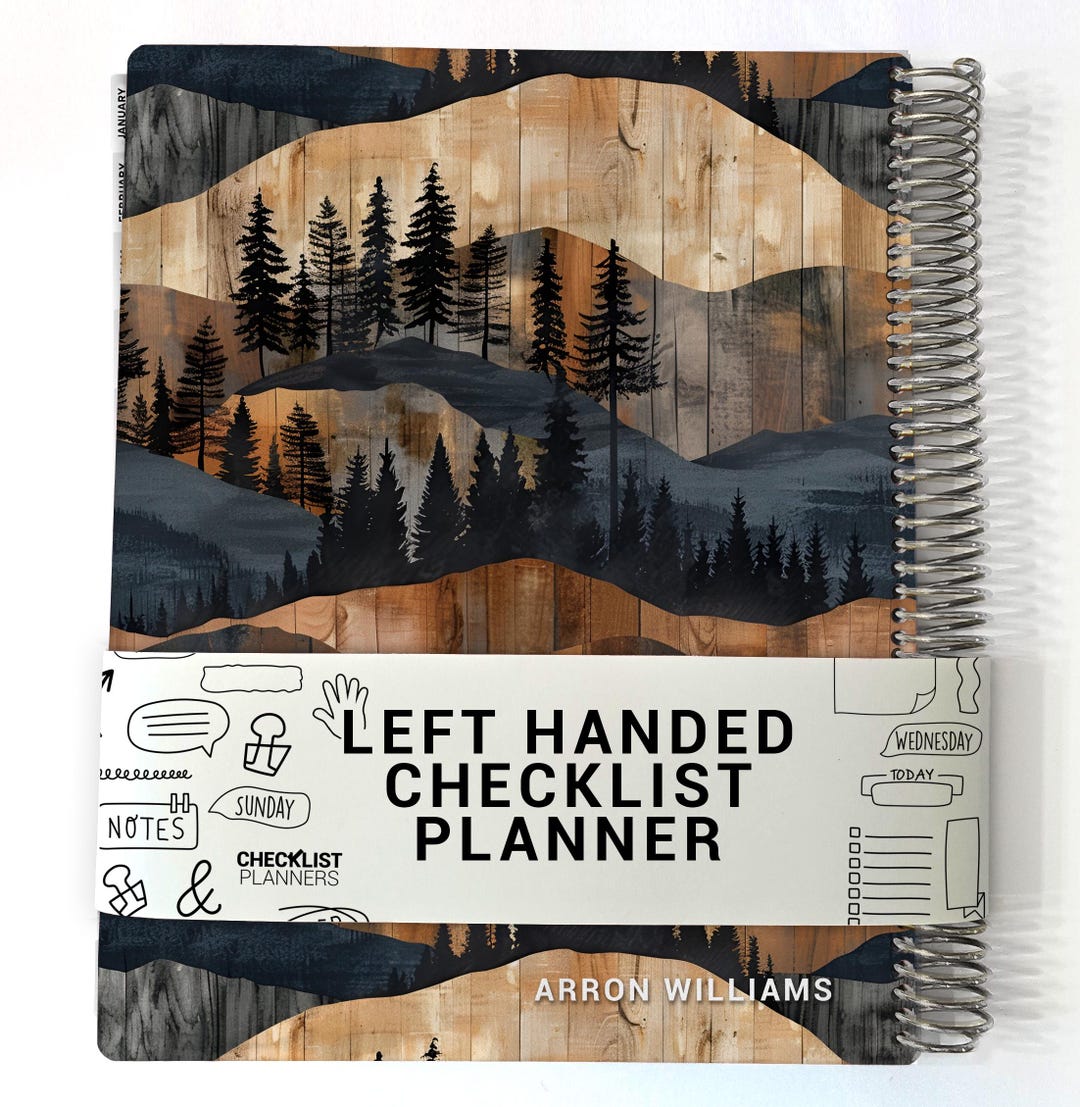 Left Handed Planner, for Leftys, Checklist Planner, to Do List Planner ...