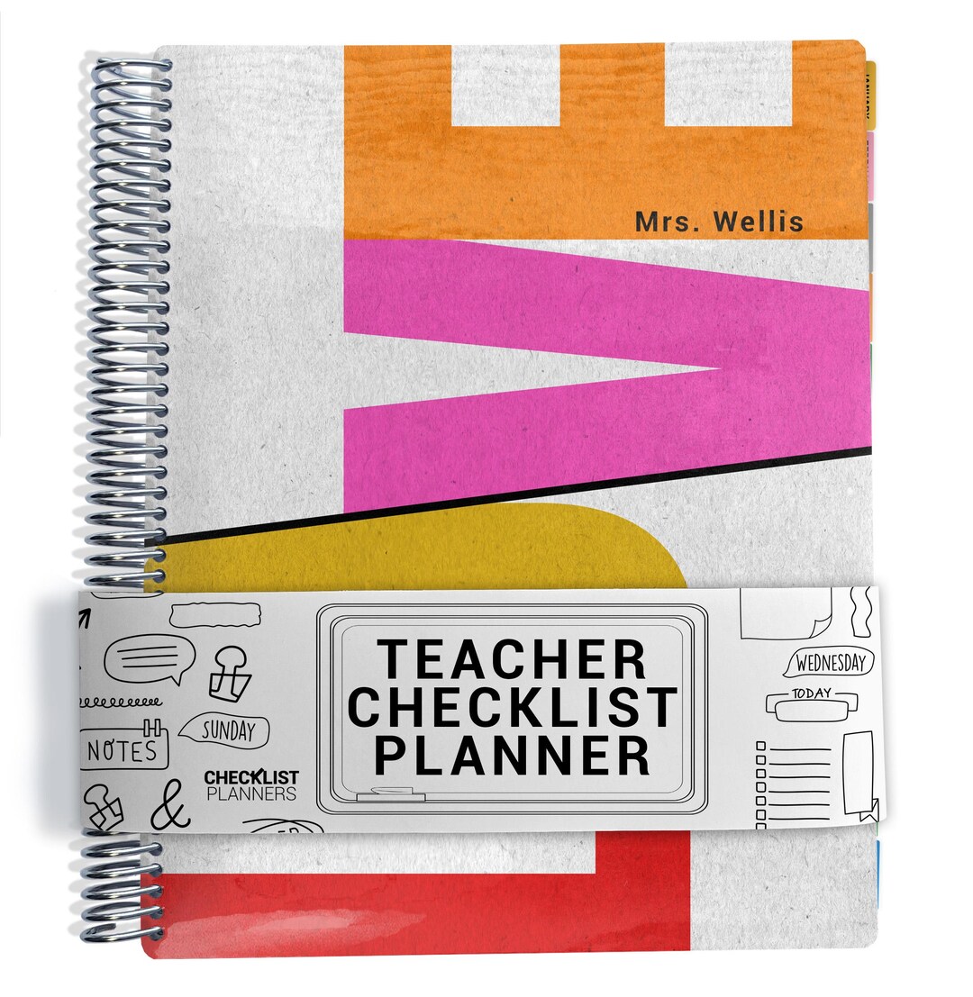 TEACHER Checklist Planner, Lesson Planner, 2026-2027 School Year ...