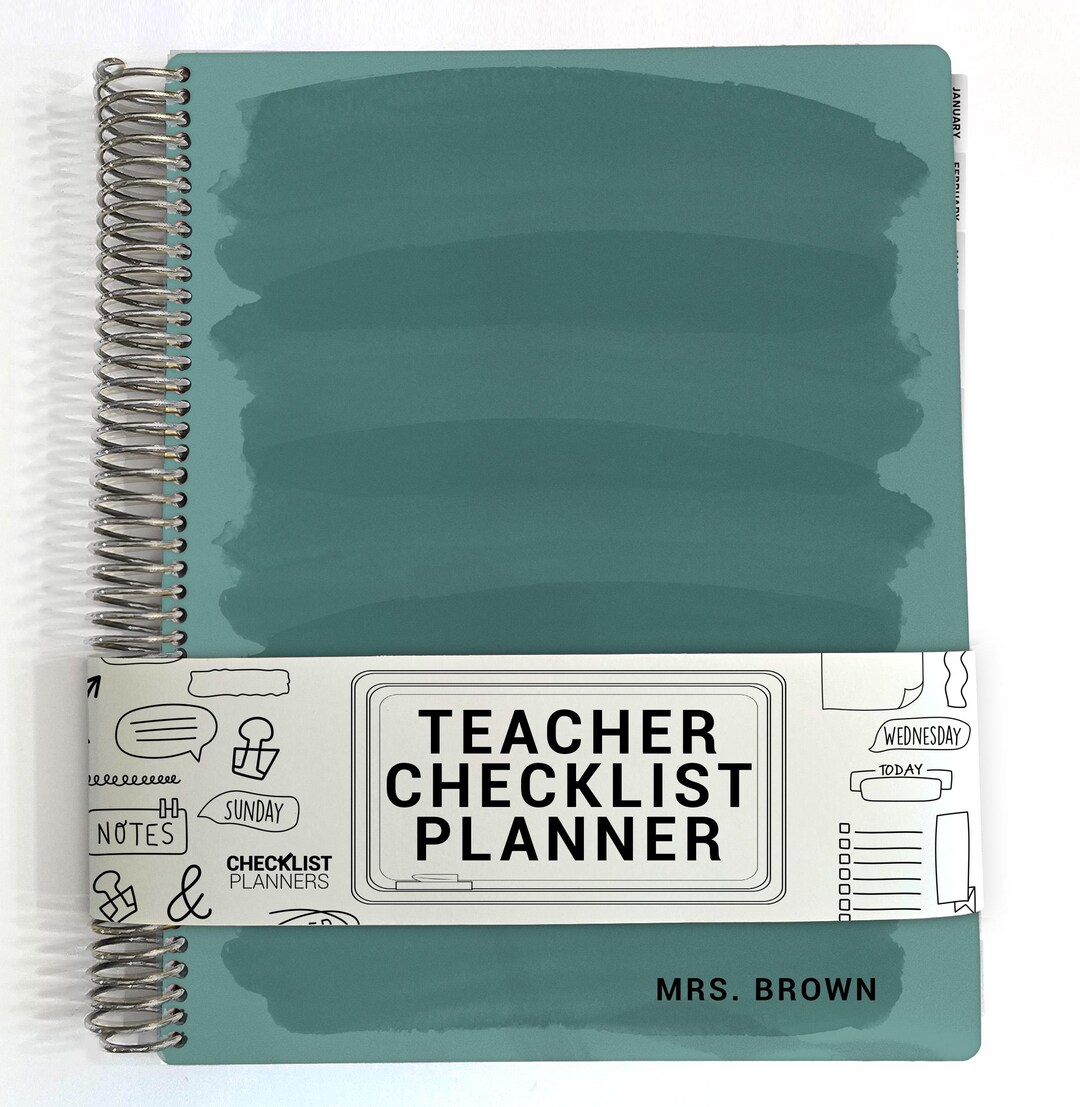 TEACHER Checklist Planner, Lesson Planner, 2024-2025, 2025-2026, School ...