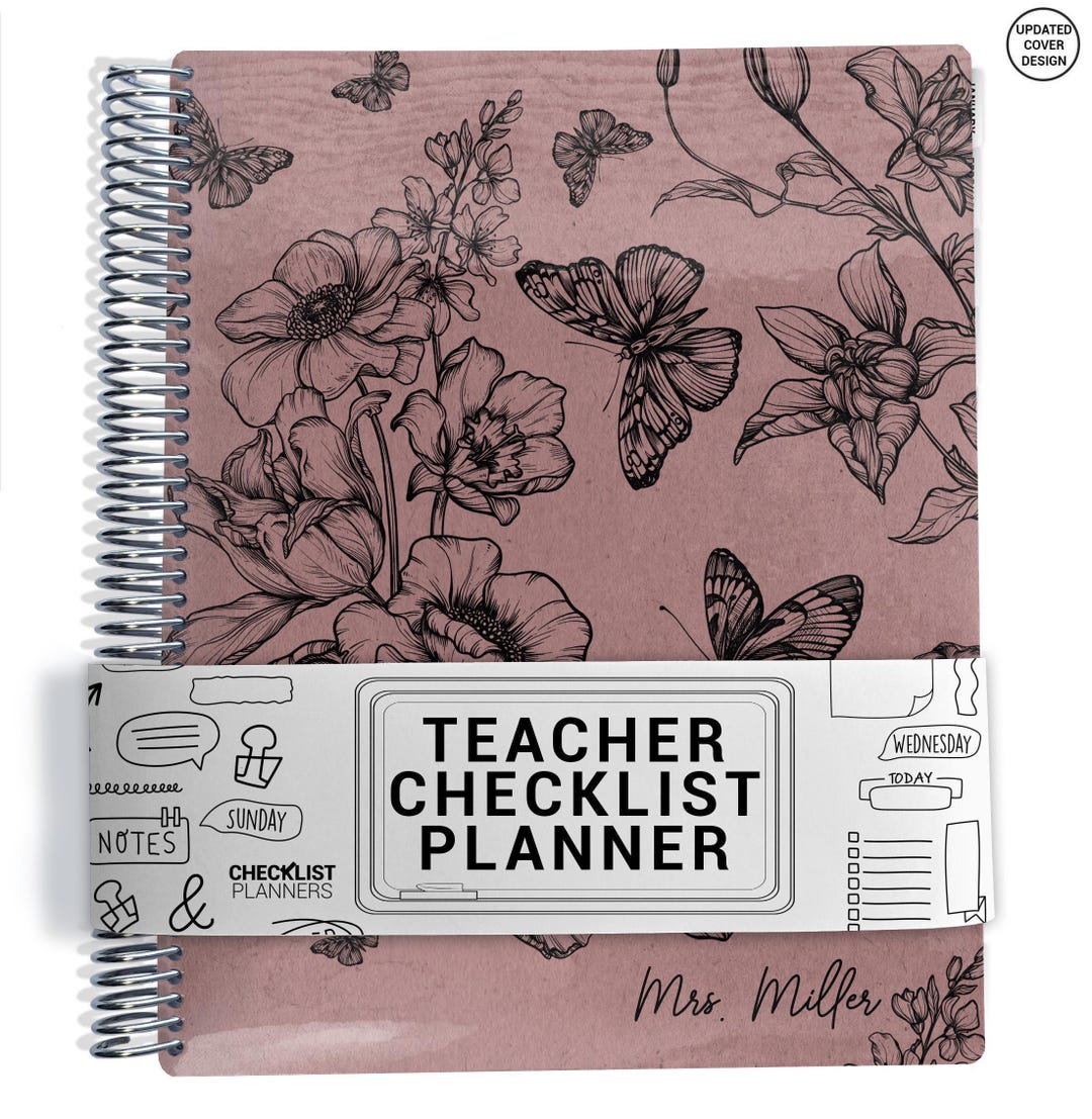 TEACHER Checklist Planner, Lesson Planner, 2026-2027 School Year ...