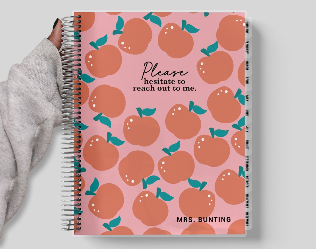 TEACHER Checklist Planner, Personalized Teacher Planner 2024-2025 ...