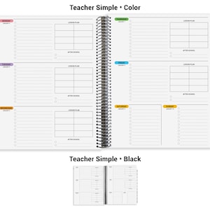 TEACHER Checklist Planner, Lesson Planner, 2026-2027, School Year ...