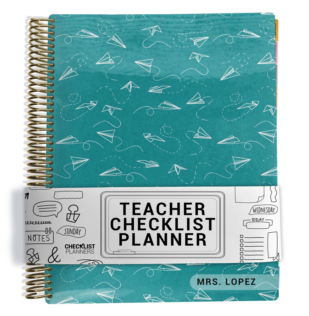TEACHER Checklist Planner, Lesson Planner, 2025-2026, School Year ...