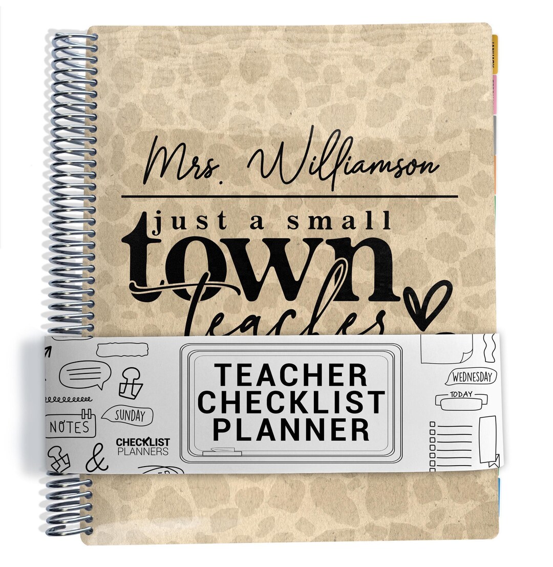 TEACHER Checklist Planner, Lesson Planner, 2025-2026, School Year ...