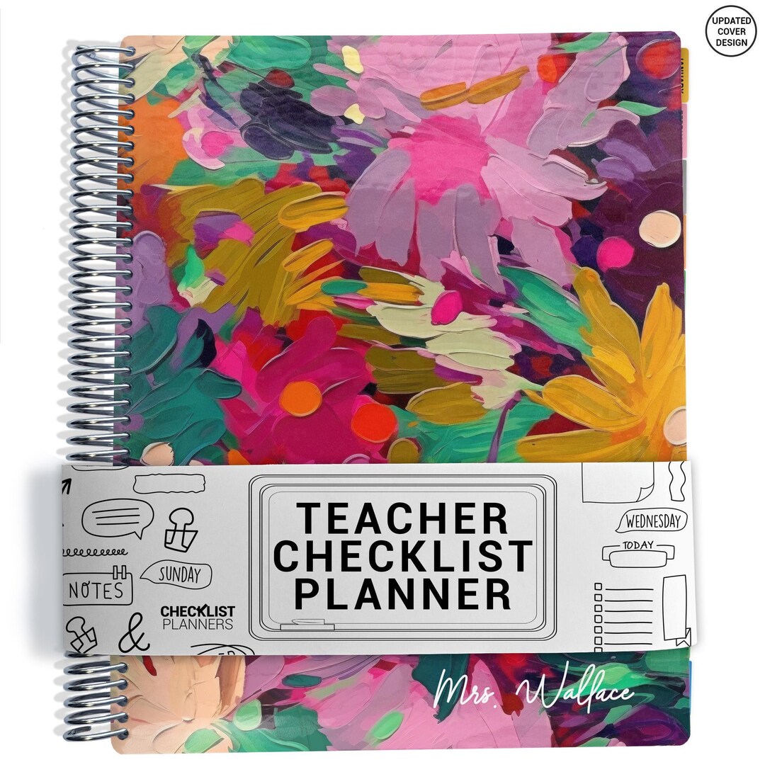 TEACHER Checklist Planner, Lesson Planner, 2025-2026 School Year ...