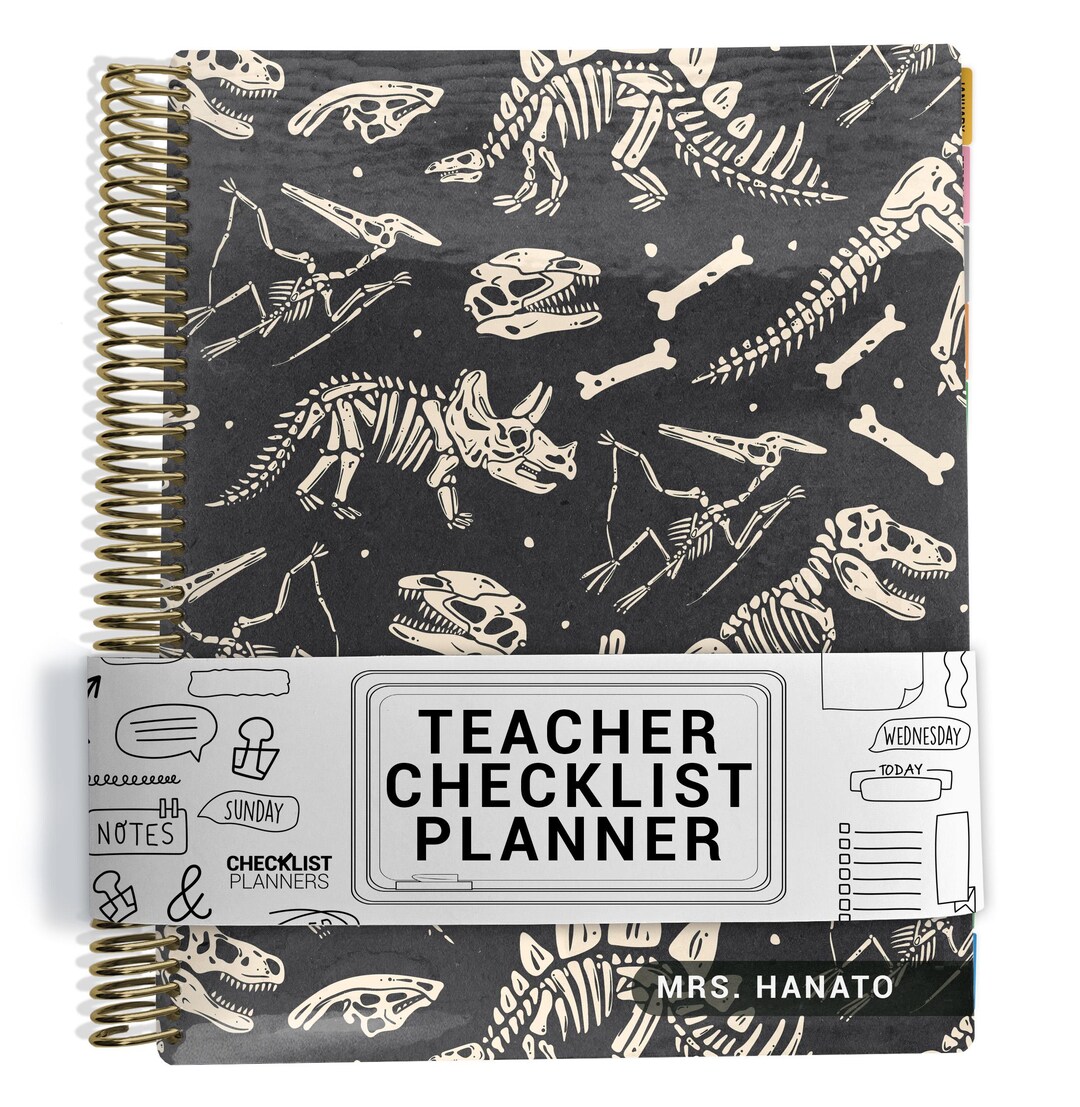 TEACHER Checklist Planner, Lesson Planner, 2025-2026, School Year ...