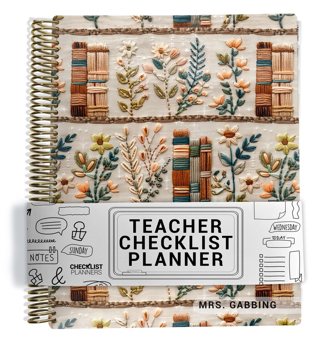 TEACHER Checklist Planner, Lesson Planner, 2025-2026 School Year ...