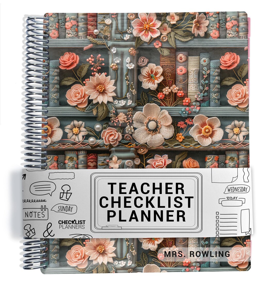 TEACHER Checklist Planner, Lesson Planner, 2026-2027 School Year ...