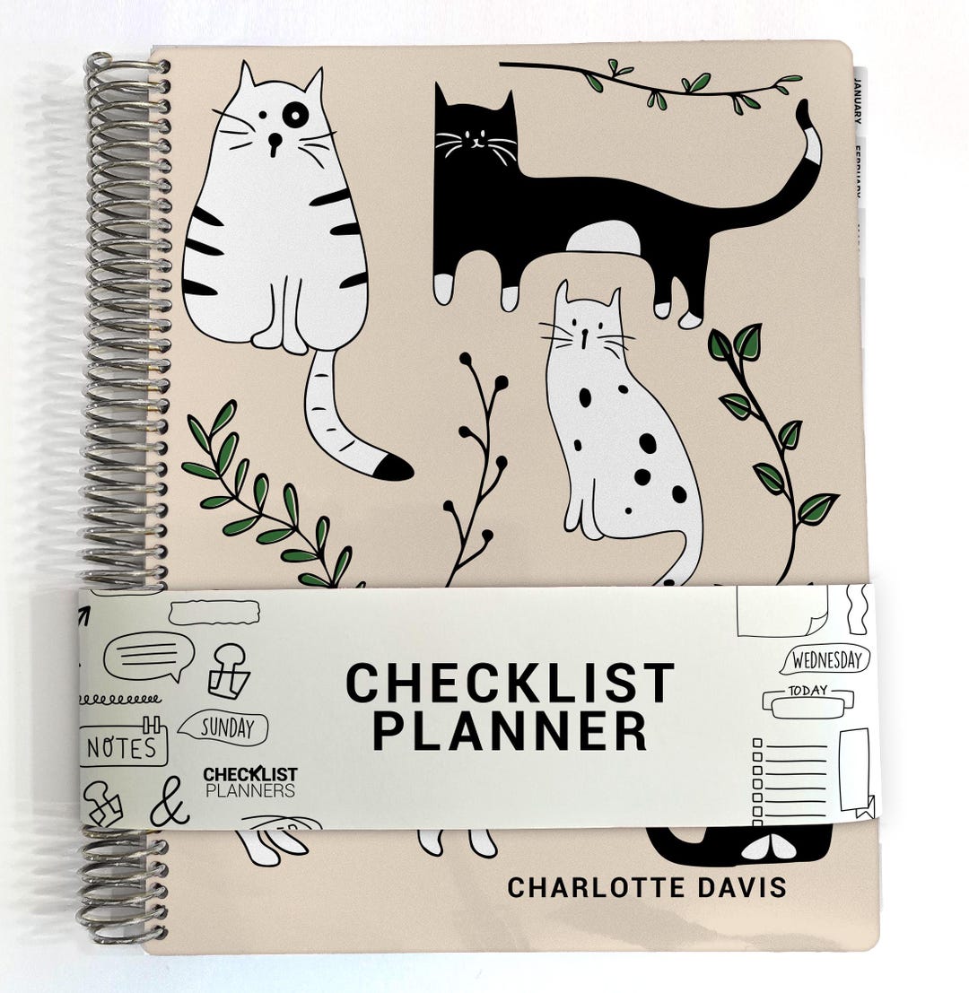 Checklist Planner, to Do List Planner, 2025-2026, Personalized Weekly ...